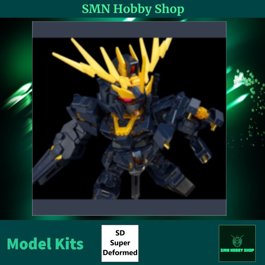 SD BB Super Deformed Unicorn 02 Banshee 380 GD Plastic Model Kit [Mecha ...