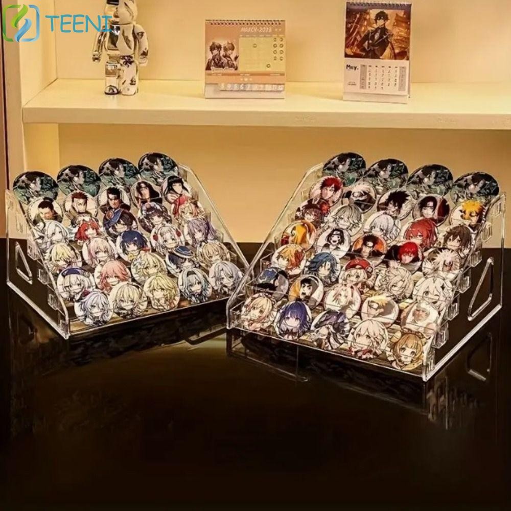 TEENI Ladder Display Rack, Badge Storage Rack Desktop Storage Box Bar ...