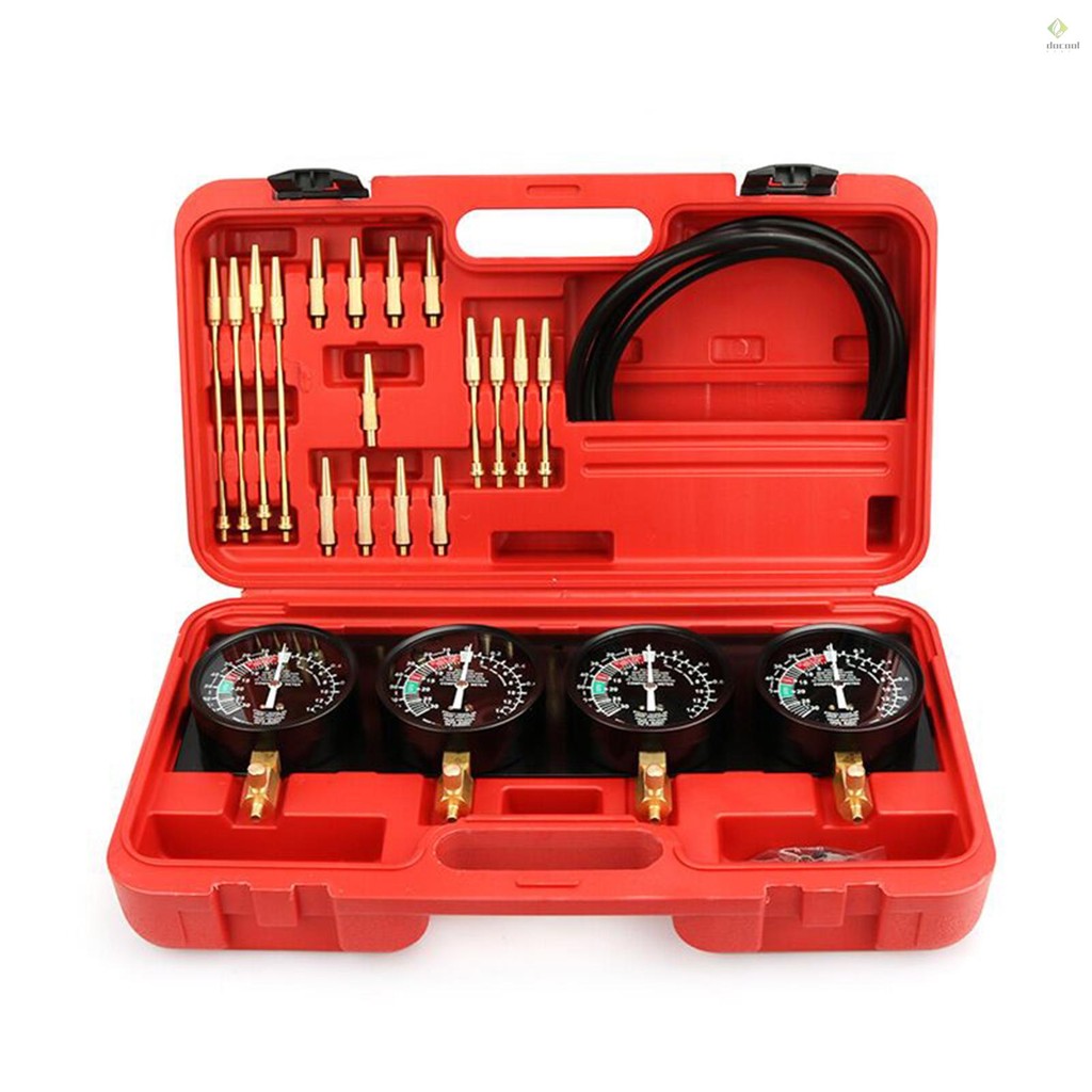 4-Cylinder Vacuum Carburetor Synchronization Balancer Gauge Universal ...