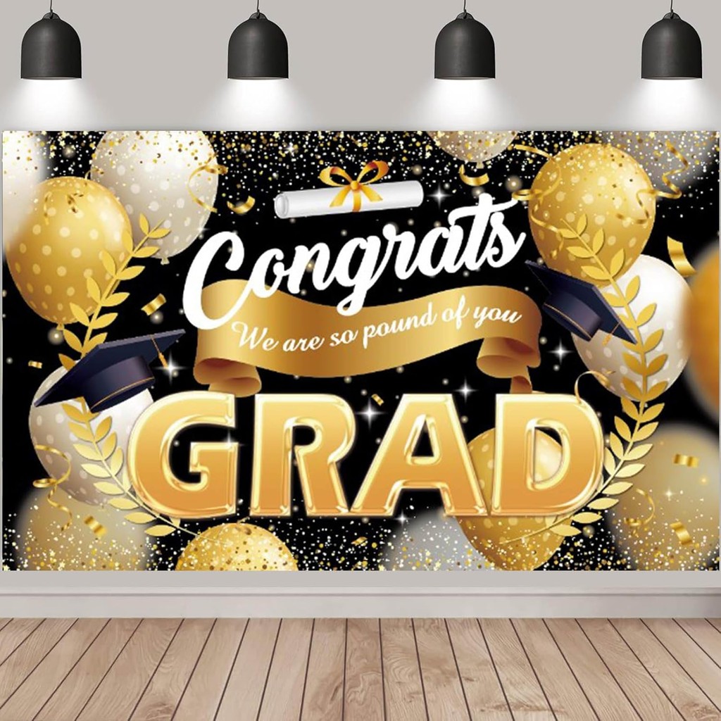 7x5ft Graduation Photography Backdrop Graduation Party Decorations ...