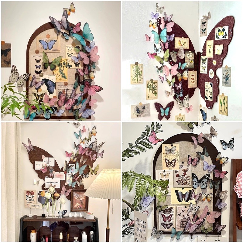 DIY Wall Decor Felt Board Ins Wall Atmosphere Butterfly Felt Board ...