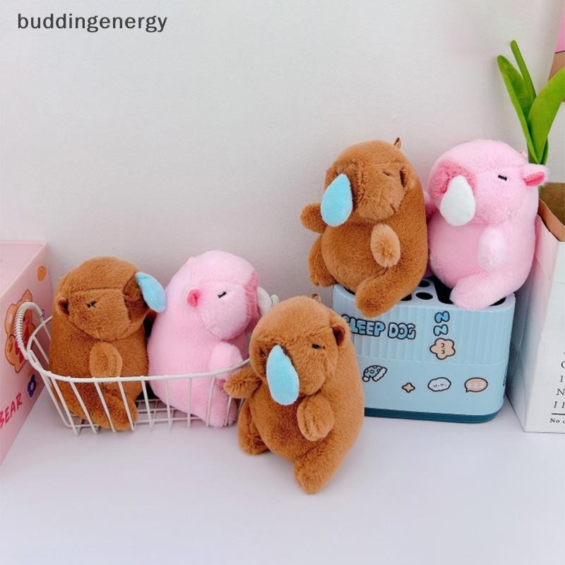 {BUDDI} Cute Plush Capybara With Stretchable Nasal Mucus Keychain Soft ...