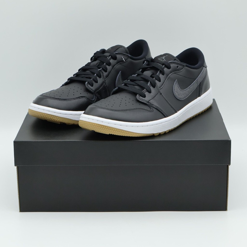 DD9315-005 Nike Air Jordan 1 Low Golf Black Gum (Men's) | Shopee Malaysia