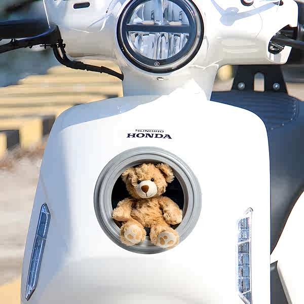 3D Ragdoll Bear Scratch Sticker Electric Car Motorcycle Personality Car ...