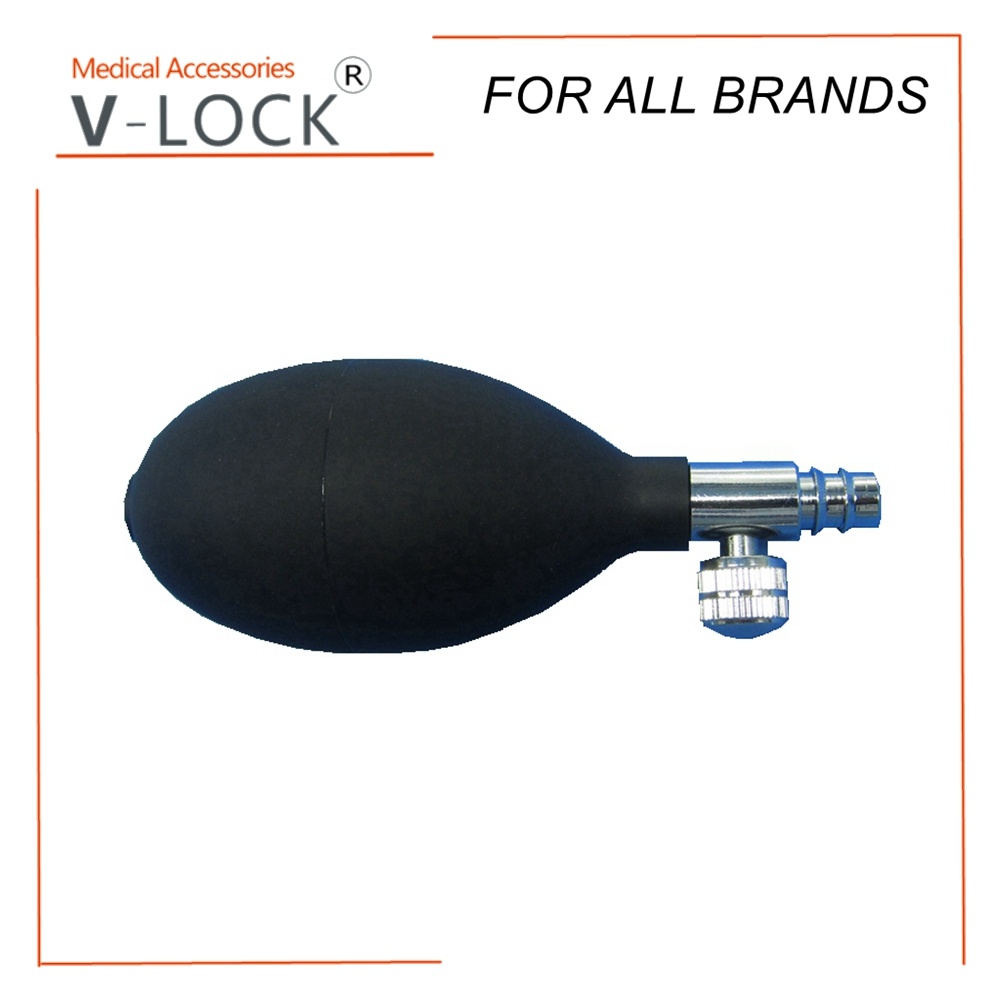 V-LOCK Blood Pressure Display Gauge Bp Rubber Bulbs with Metal Valves ...