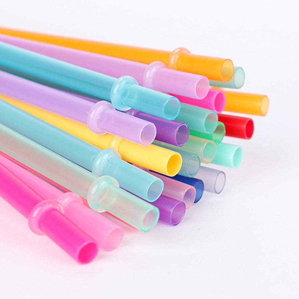 Reusable Plastic Straws For Tumbler Extended Straw With Ring Hard Straw ...
