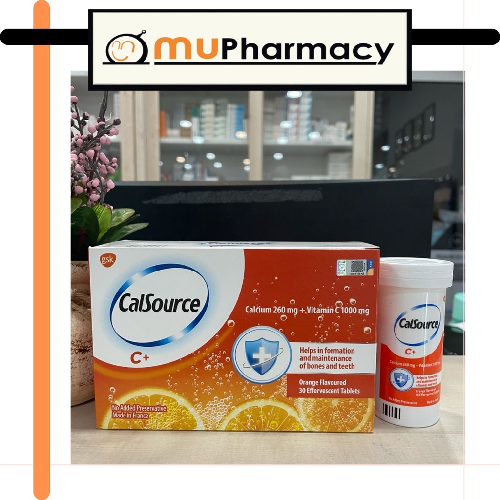 Calsource Vitamin C 1000mg + Calcium 260mg 10/30 effervescent tablets | Shopee Malaysia
