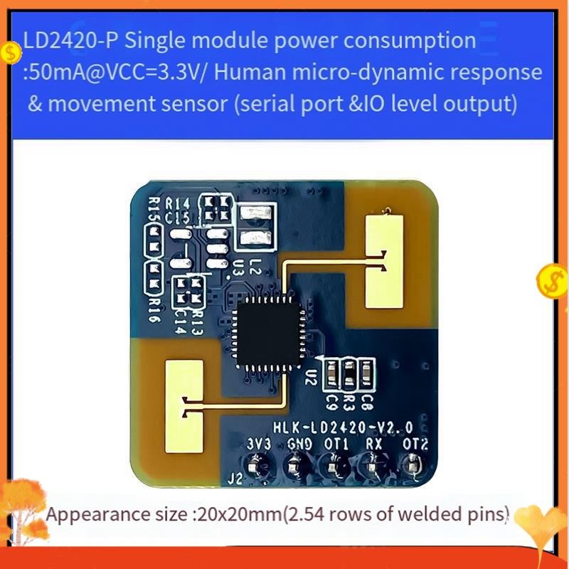 1 Piece 24G MmWave LD2420 Human Presence Radar Sensor Motion Detection ...