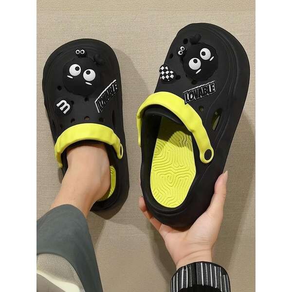 crocs men crocs miniso MINISO memijak perasaan kasut lubang lelaki 2024 ...