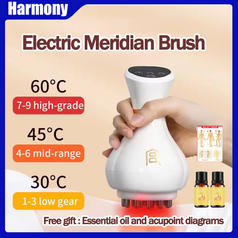 Electric Meridian Brush Massager Electric Cupping Device Kneading ...