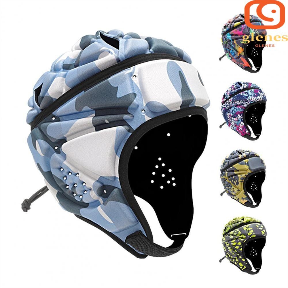 GLENES Soft Helmet, Shockproof Head Protector Rugby Helmet, Sports Team ...