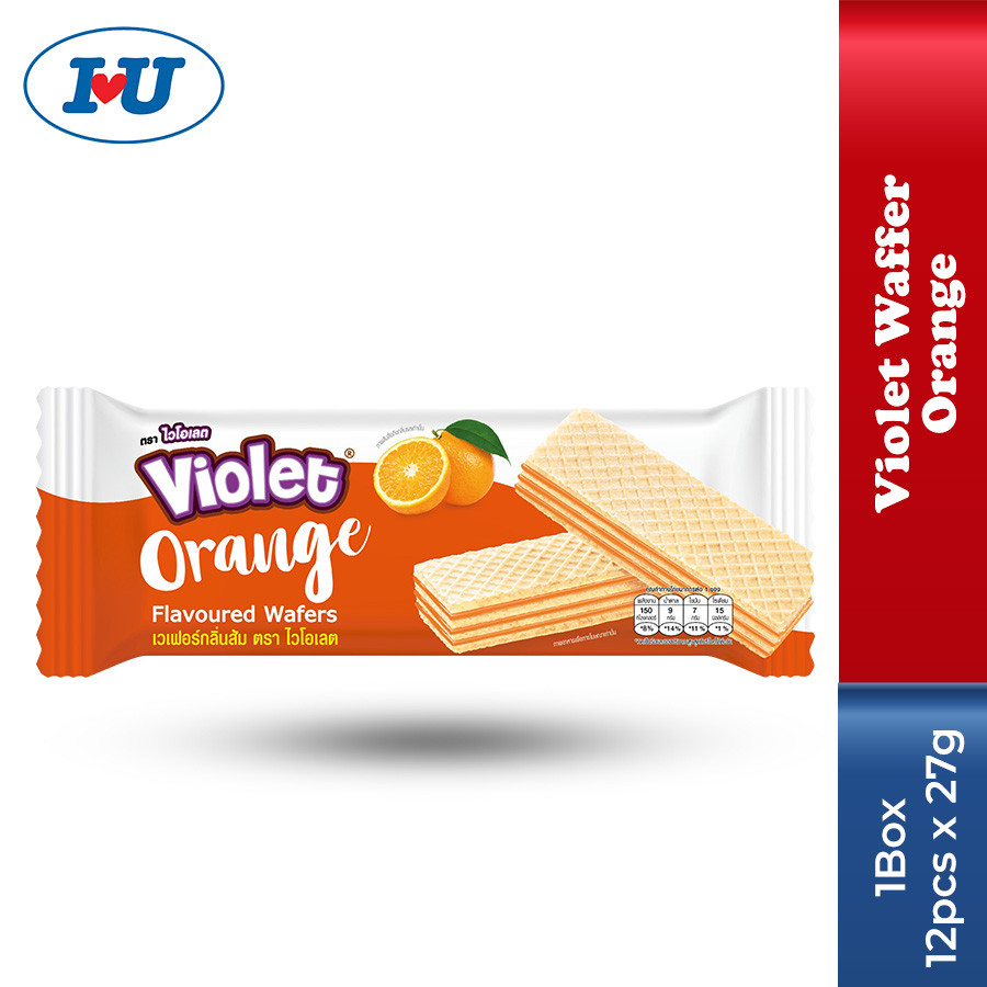 Violet Wafer | Orange | 12packs x 27g | Shopee Malaysia