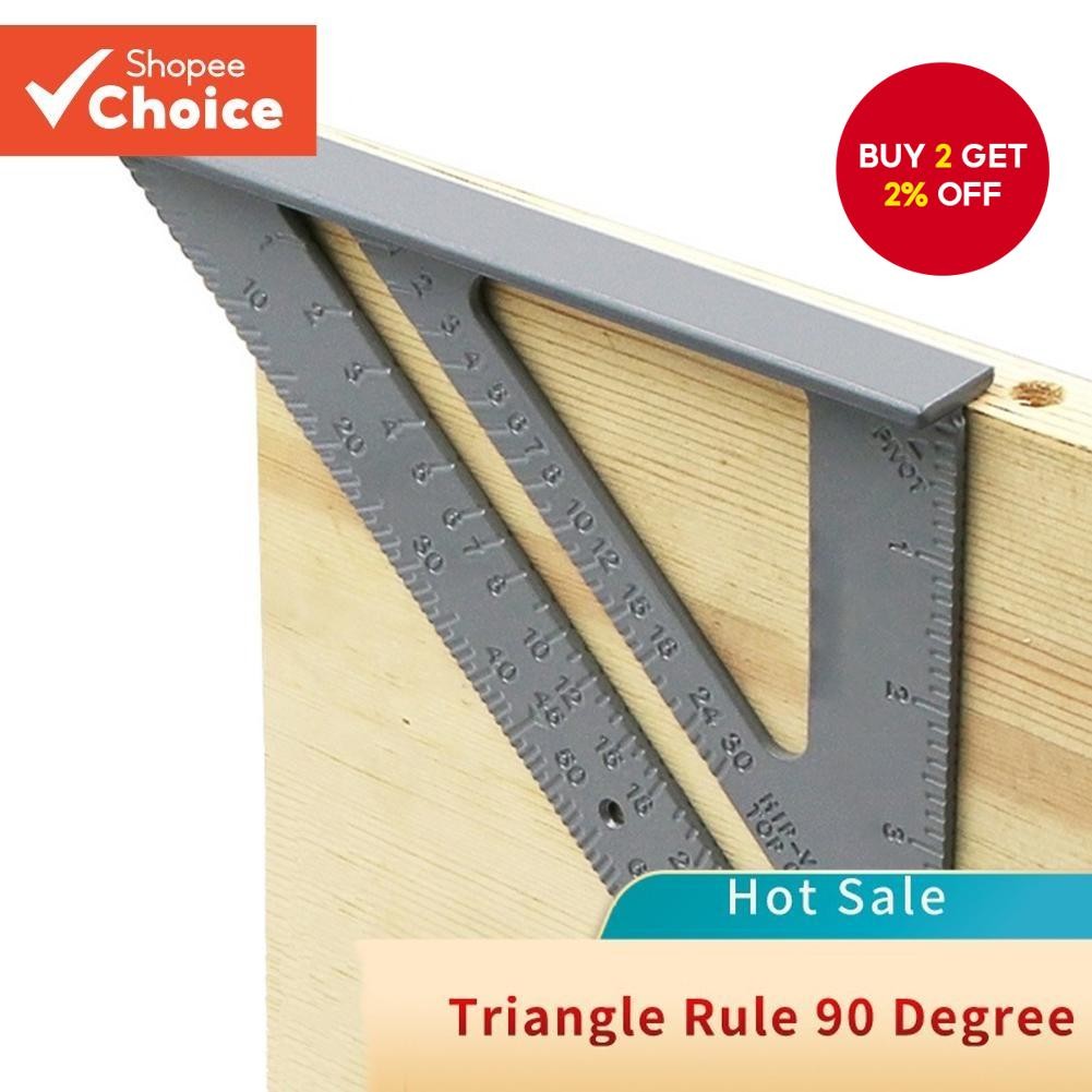 Triangle Rule 90-Degree Aluminum Alloy Carpenter Square Ruler for ...