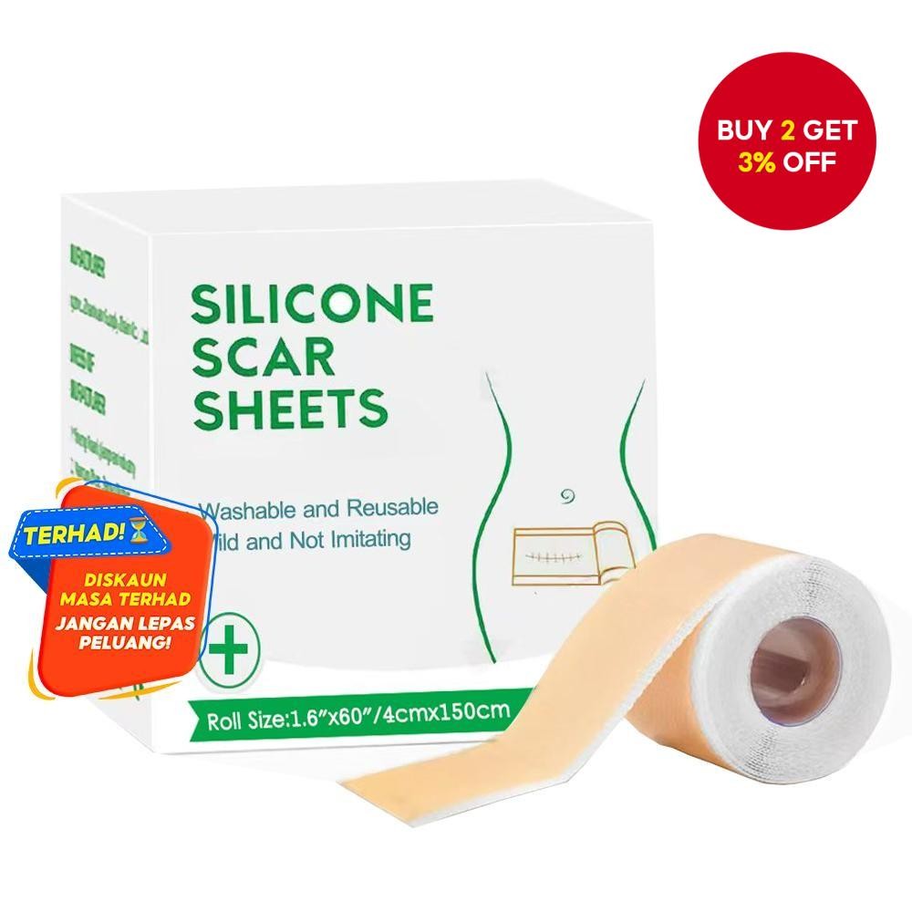 4*150cm Silicone Scar Sheets, Reusable for C-sections, Keloids, Burns ...