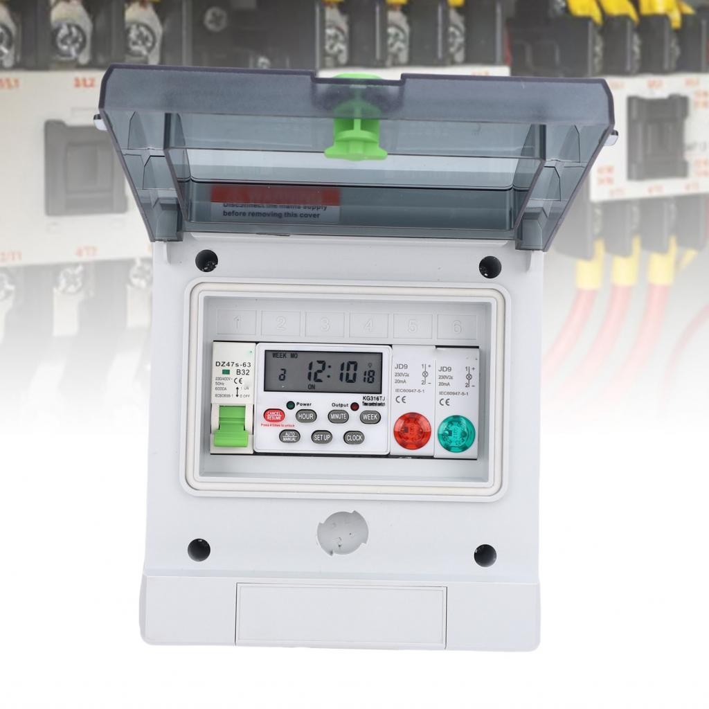 Digital Timer Box Energy Saving IP65 Protecting Accurate Control Versatile Water Proof Time ...