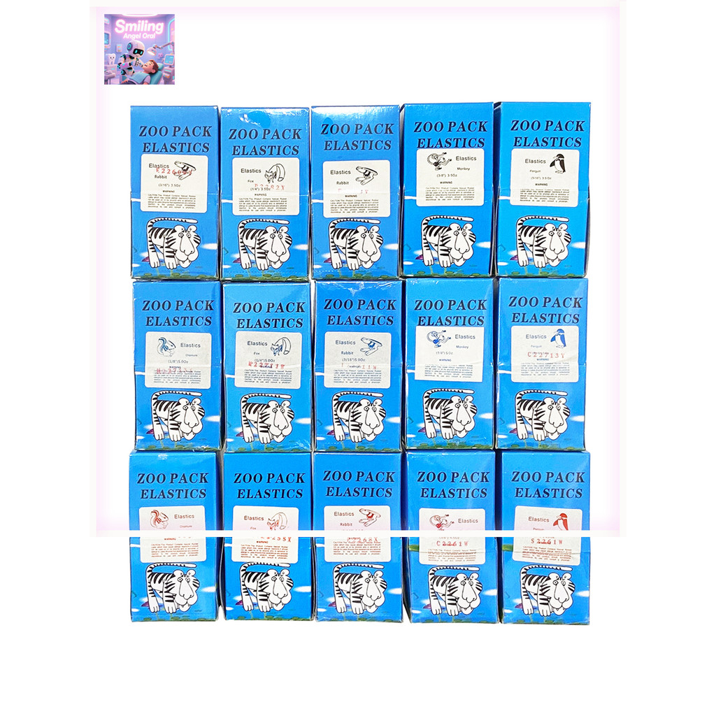 5000pcs/box Dental Zoo Pack Elastics Rubber Bands High Quality Latex ...