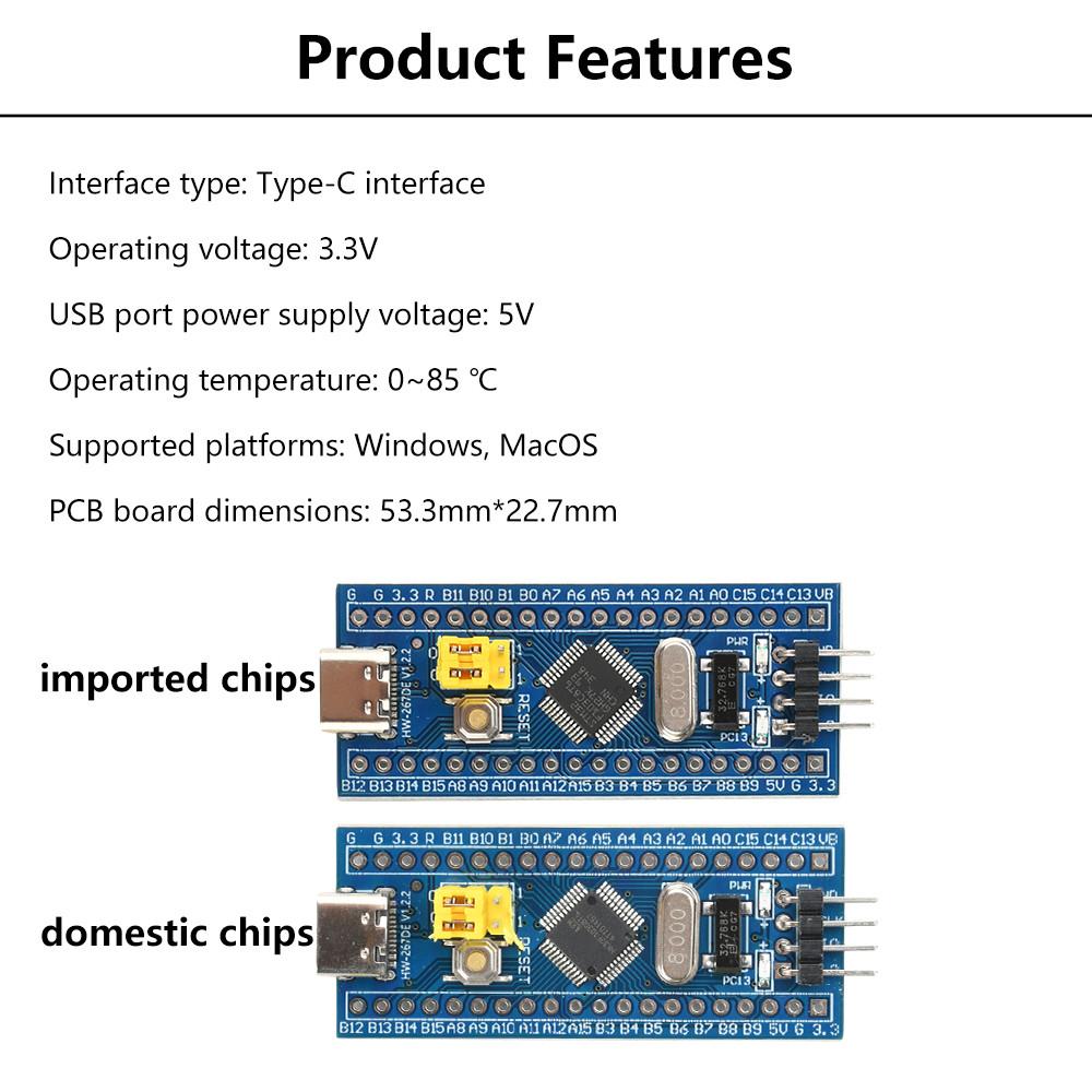 Pcbfun Stm32f103c8t6 Microcontroller Development Board Minimum System