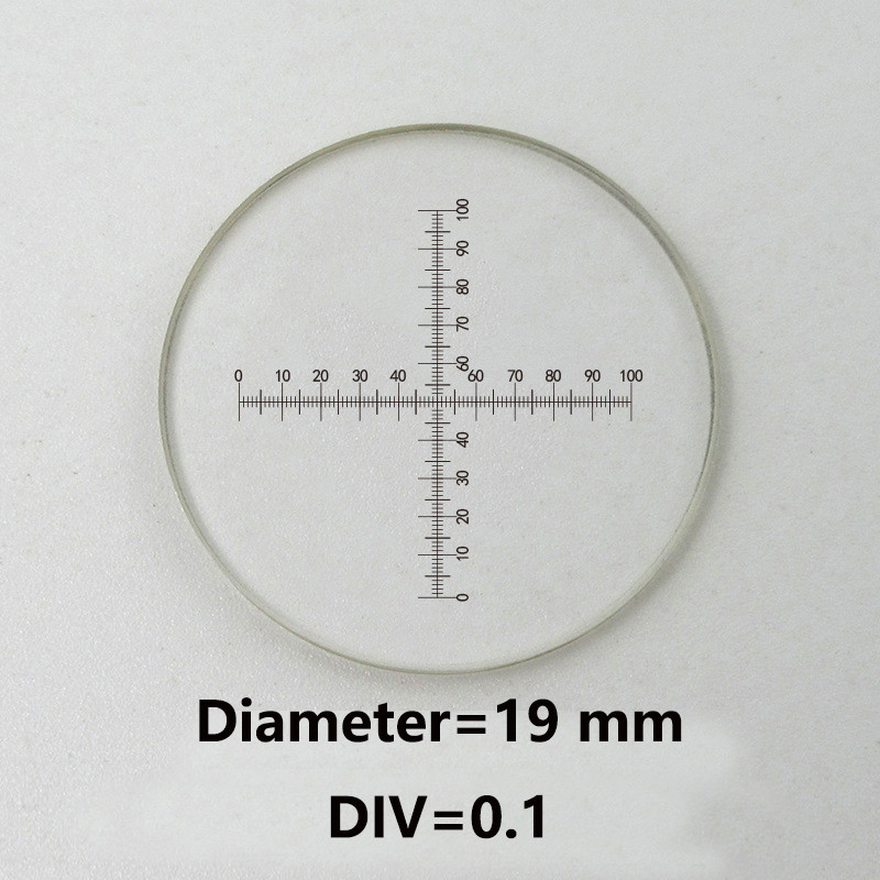 Microscope Stage / Eyepiece Micrometer DIV 0.1 / 0.01mm X Ruler Lab Slides Calibration reticle ...