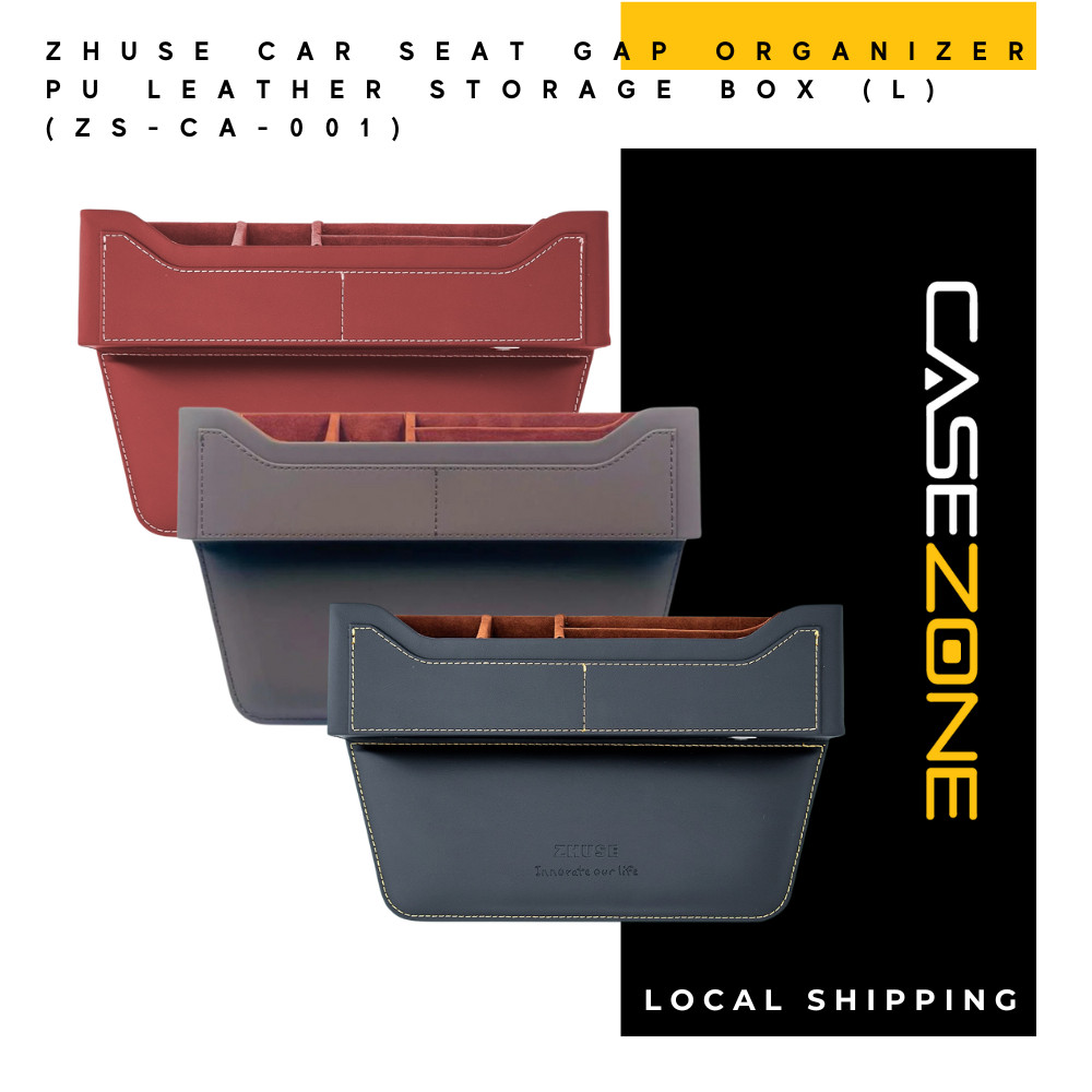 ZHUSE Car Seat Gap Organizer PU Leather Storage Box(ZS-CA-001) | Shopee Malaysia