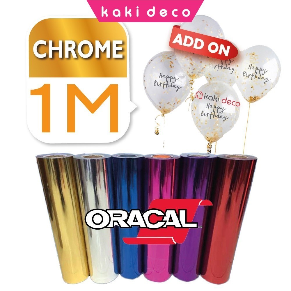 KakiDeco🔥Mirror Chrome Stickers🔥 Stickers Tumbler Stickers Balloon ...