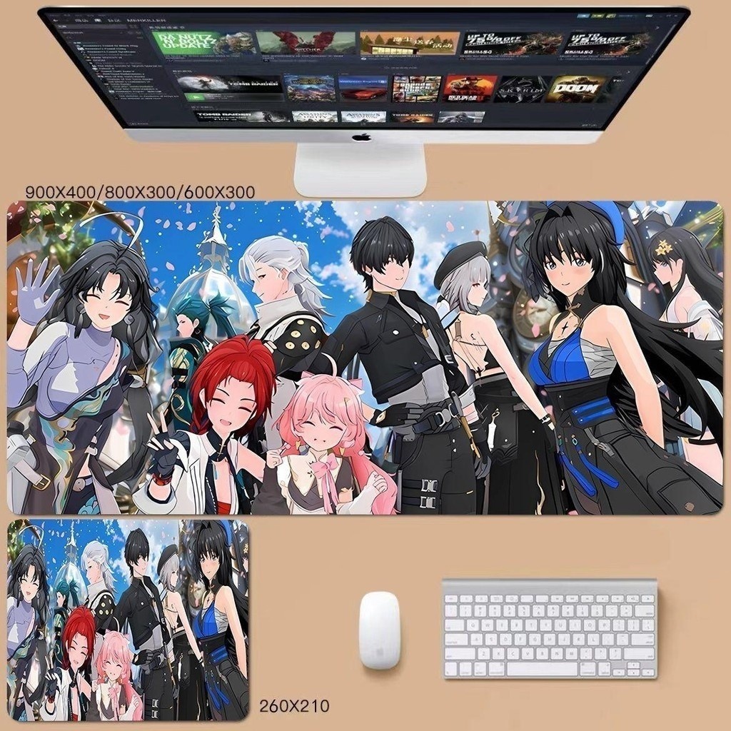 Mouse Pads Gaming Wuthering Waves Extra Large Thickened Computer ...
