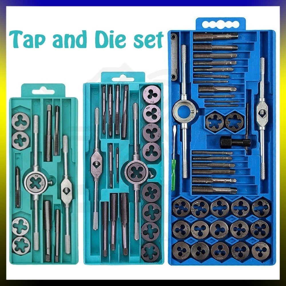 12/20/40pcs Tap And Die Set Tap Wrench Die Handle Screw Thread ...