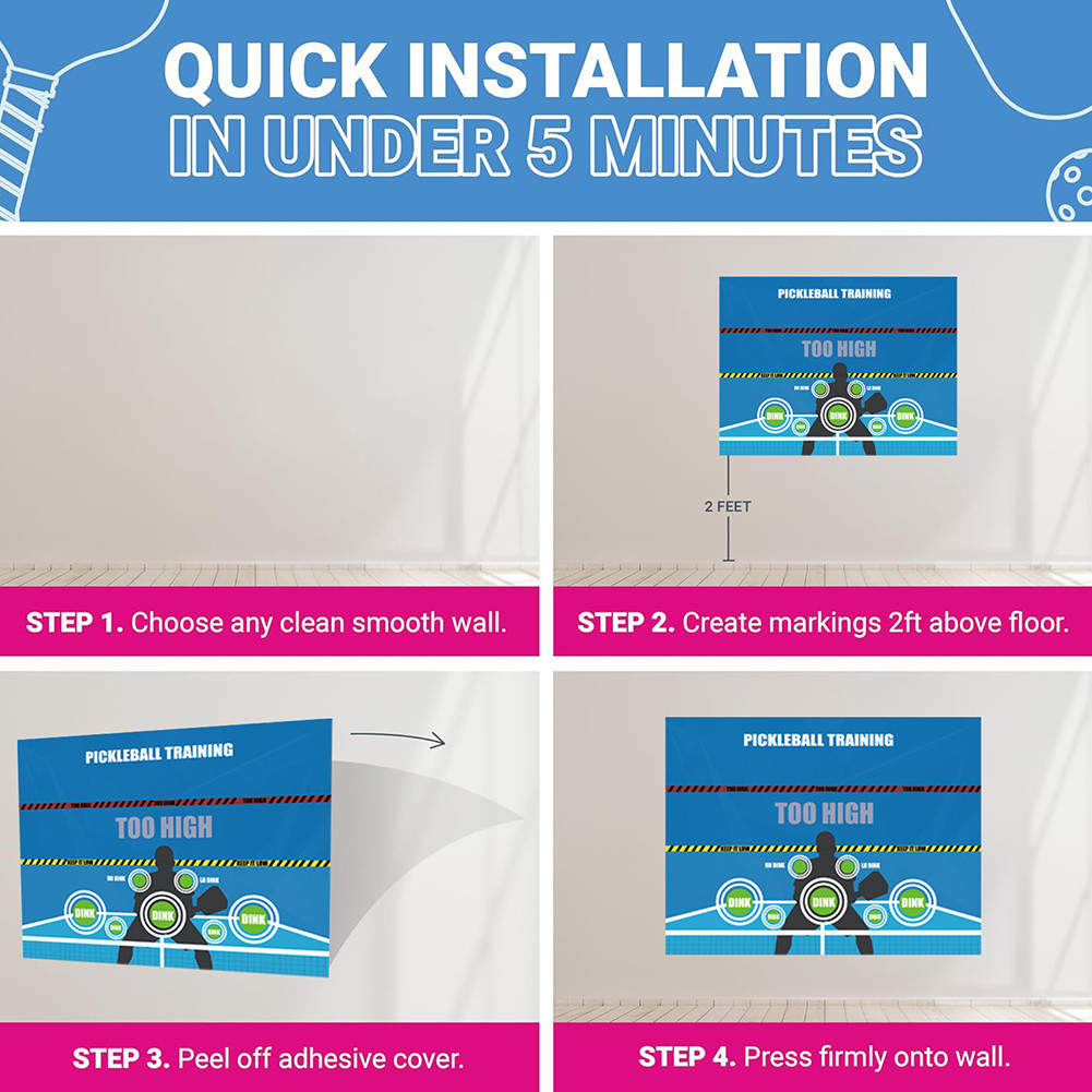 [Deceble.my] Pickleball Dink Pad Pickleball Training Poster Mat for ...