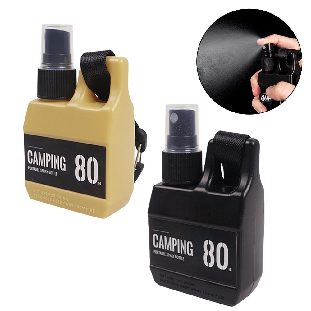 80ml Portable Spray Bottle Outdoor Camping Pump Perfume Refillable ...