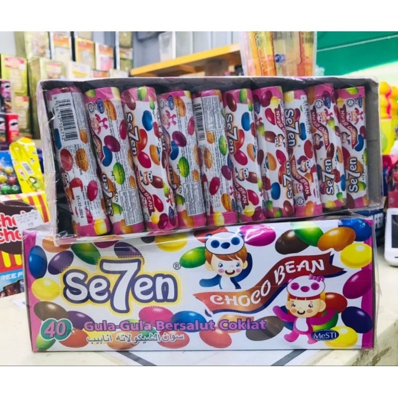 40pcs **Se7en Choco Bean gula / Coklat Candy ( HALAL ) | Shopee Malaysia