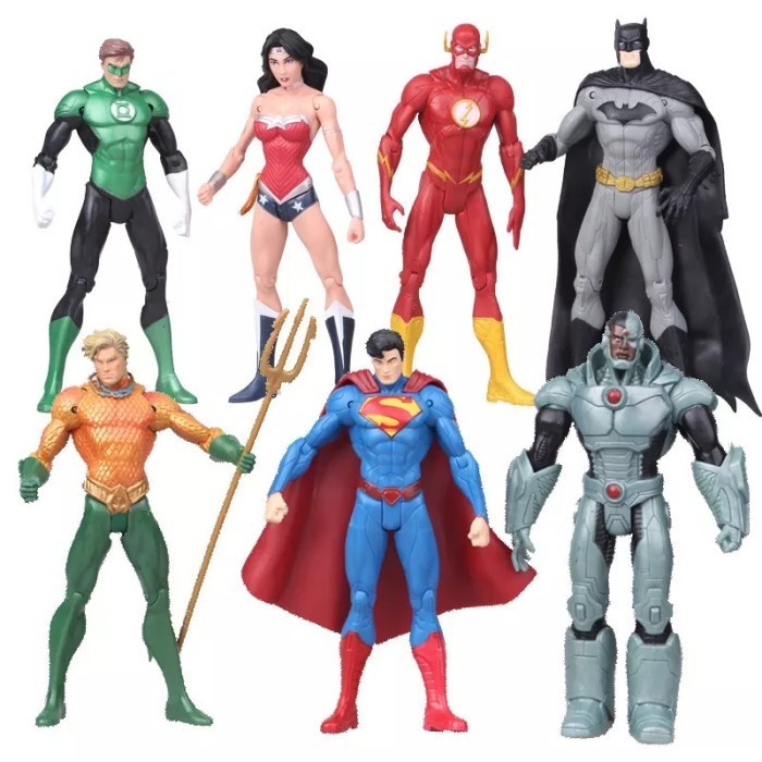 [BEST] dc justice League superhero action figure set contains 7 pcs ...