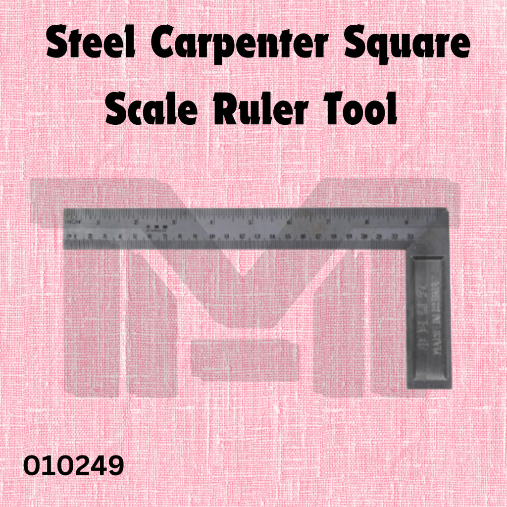 Steel carpenter Square Scale Ruler Tool / TRY SQUARE / PEMBARIS BESI L ...