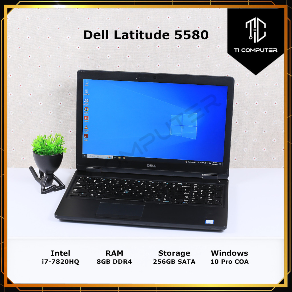 Dell Latitude 5580 Intel Core i7-7820HQ 8GB DDR4 RAM 256GB SATA SSD Refurbished Laptop Notebook ...