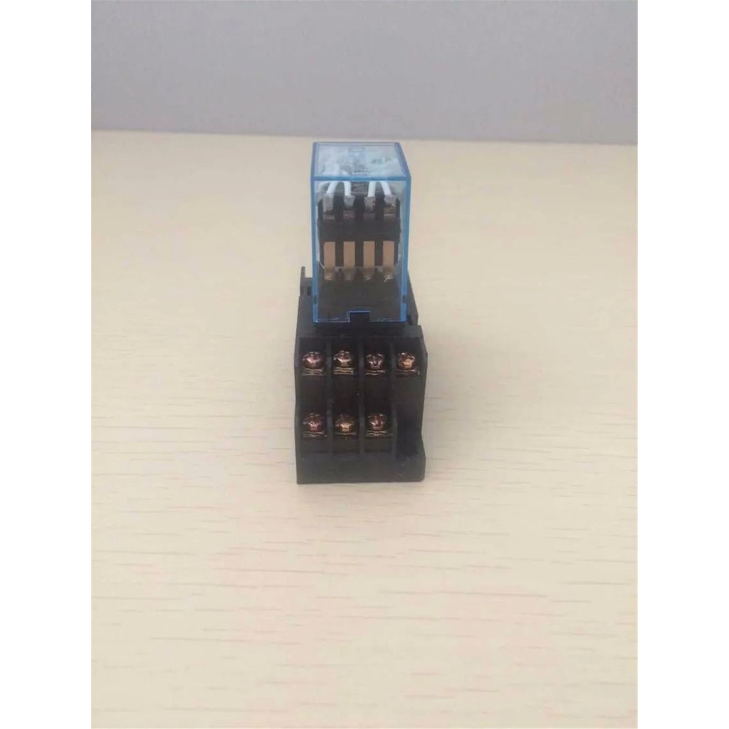 1 Set Mini Relay MY4NJ 14 Pin 5A With LED + PYF14A Socket Base Intermediate Relay 12VDC 24VDC ...