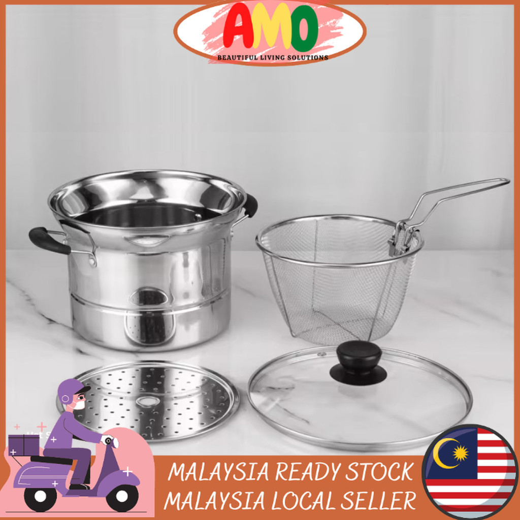 22cm Pengukus lubang halus Steamer Cookware Pot Periuk Kukus Steam Pot ...