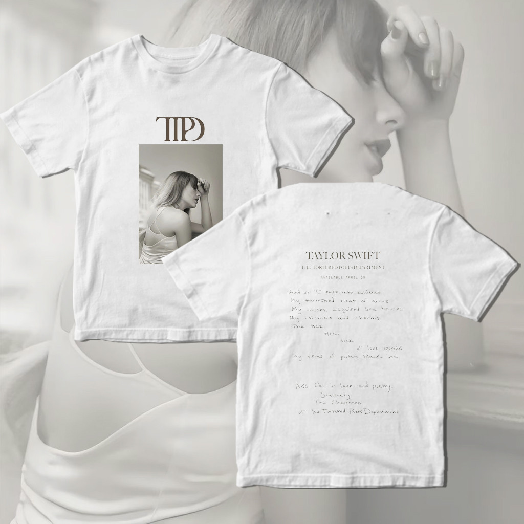 2024 New Taylor Swift TTPD The Eras Tour Concert Merch Round Neck ...