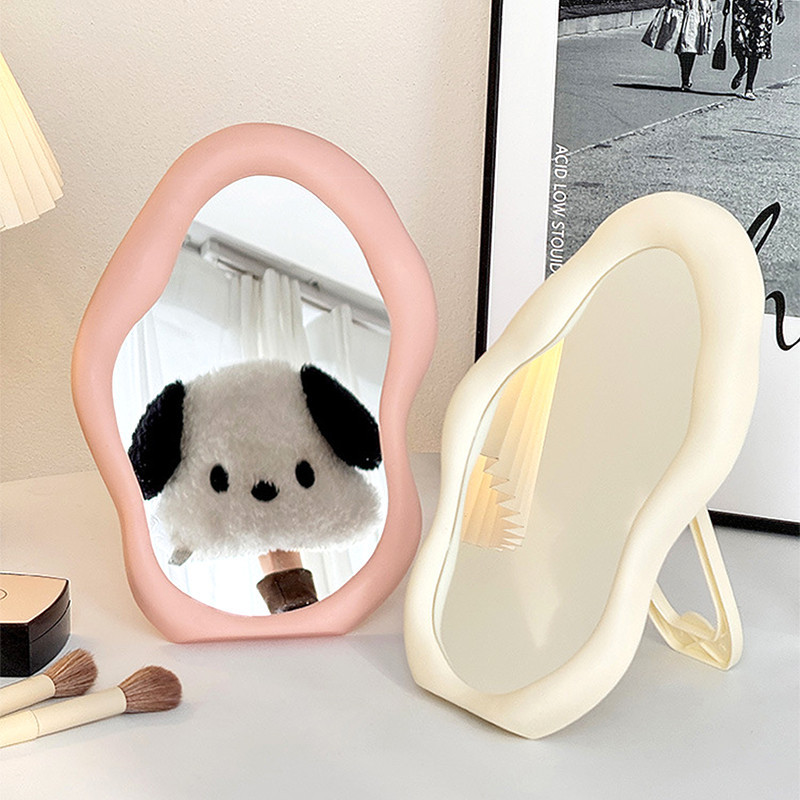 Cloud Shape Mirror Ins Desktop Makeup Mirror Wall Mounted Mirrors Cute ...