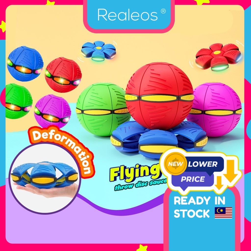 Realeos Bola Magic Flying Saucer Ball UFO Flying Flat Throw Disc Ball ...