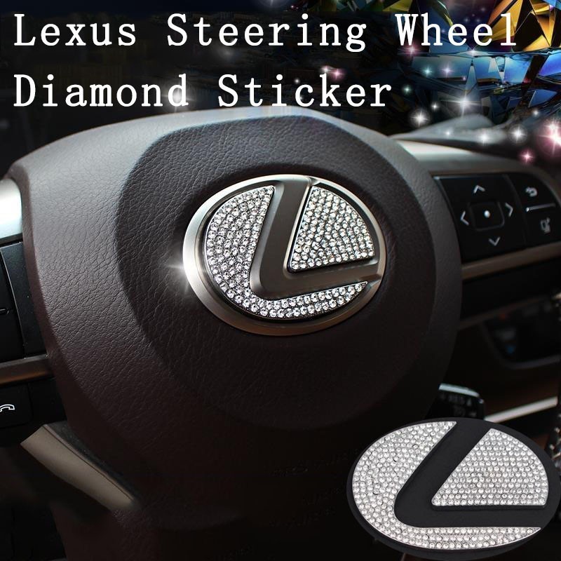 Lexus Steering Wheel Center Logo Diamond Emblem Car Stickers For ES ...
