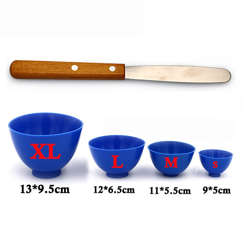 Dental Mixed Gypsum Leather Bowl Dental Laboratory Silicone Mixed ...