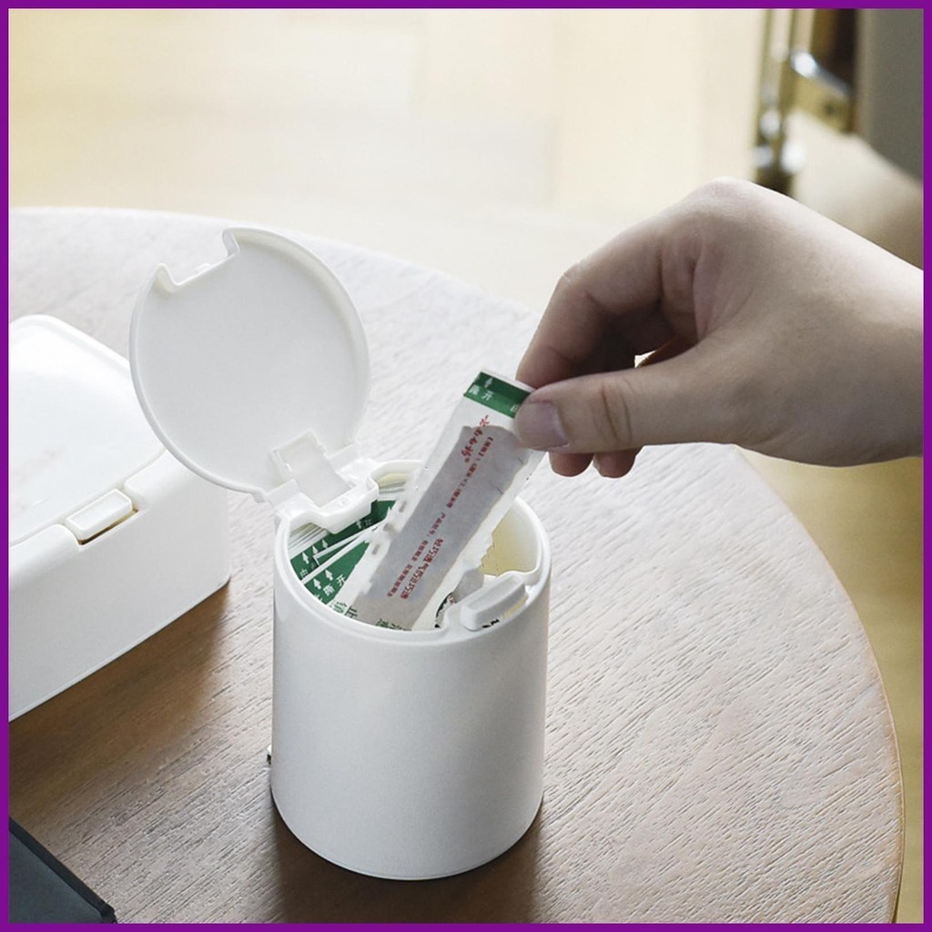 Qtip Holder Dispenser Small Q-Tip Dispenser with Pop-up Lid Portable ...