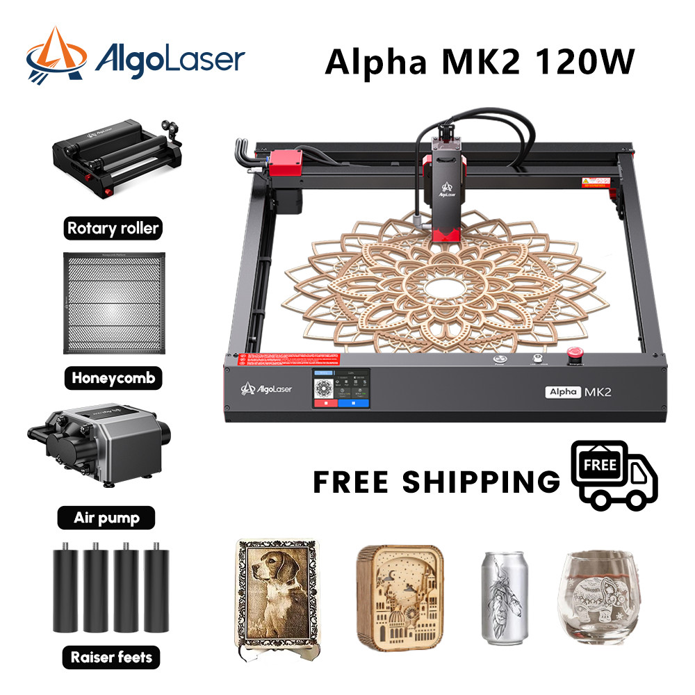 120W Algolaser Laser engraving cutting machine set Alpha MK2 With ...