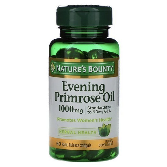 Nature's Bounty, Evening Primrose Oil, 1,000 mg, 60 Rapid Release ...