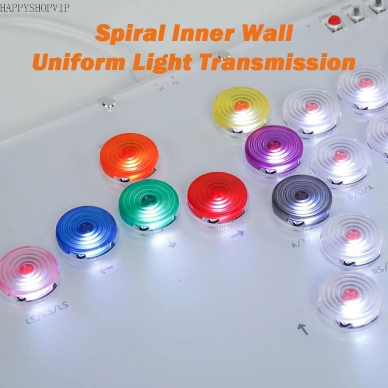 HSV 18Pcs Mechanical Button Caps Push Button Caps for Hitbox Arcade ...