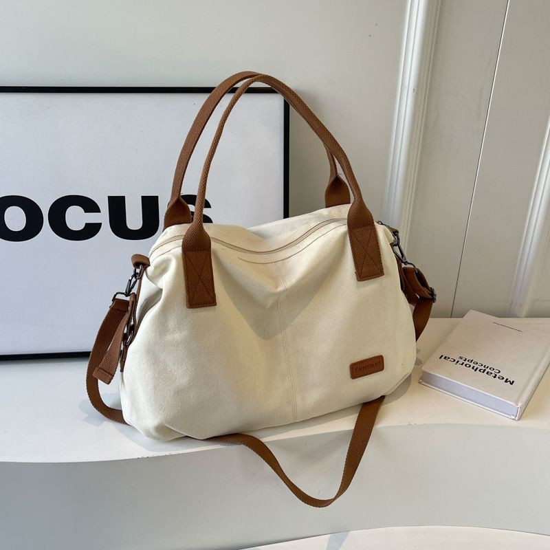 Large Capacity Handbag Women's New Casual Canvas Crossbody Elegant ...