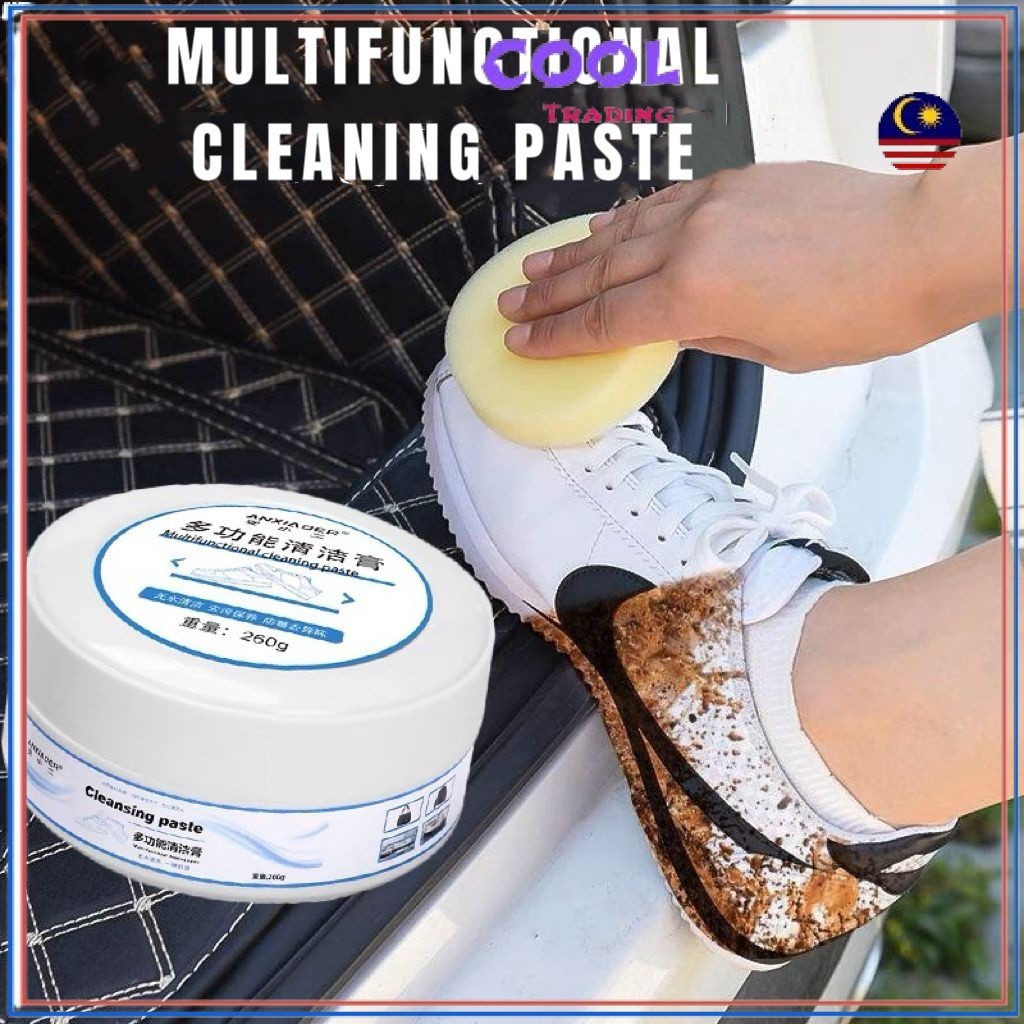 260g / 120g Multipurpose Cleaning Paste White Shoes Cream Paste Cleaner ...