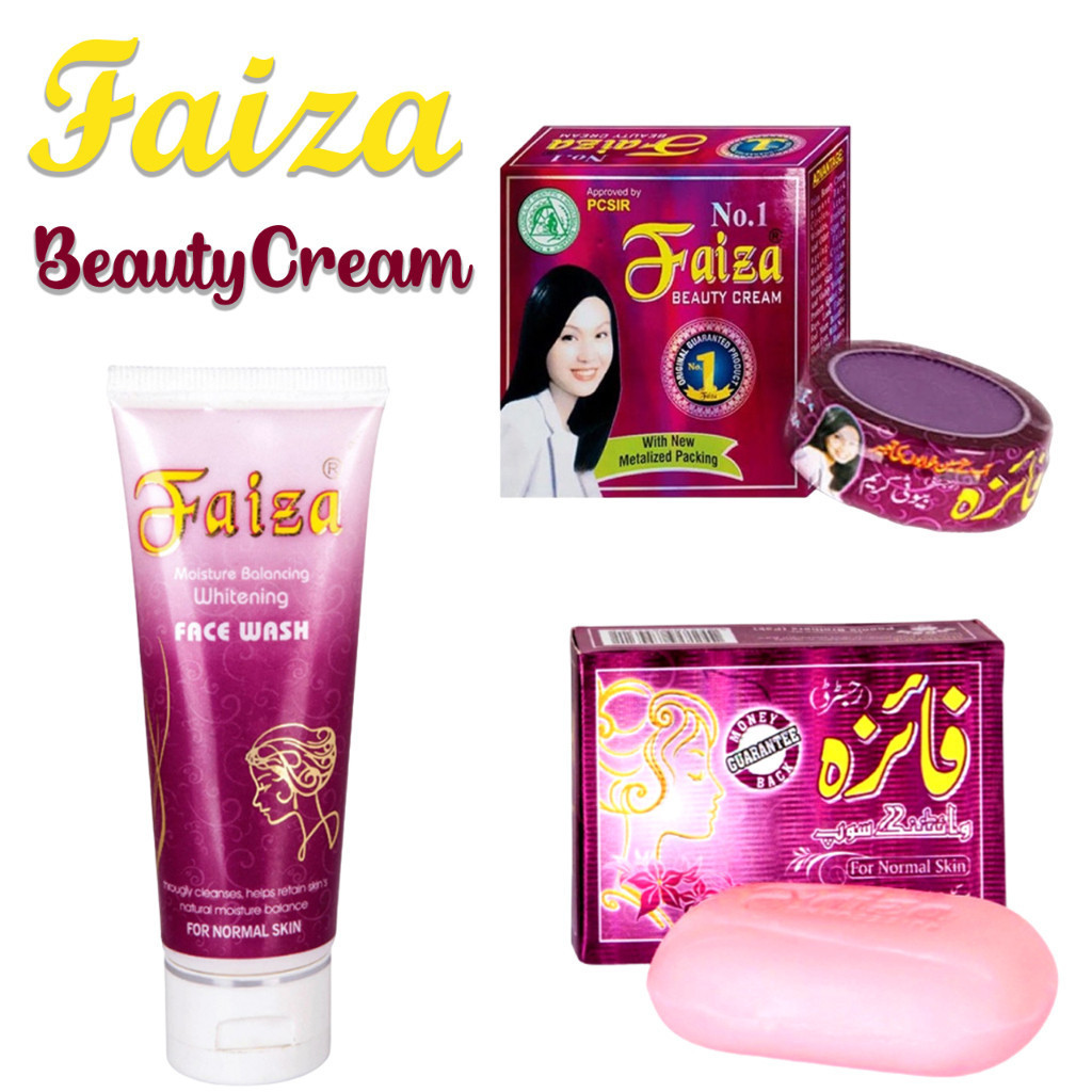Original Faiza whitening beautycream +soap+ face wash 3in 1 Set ...