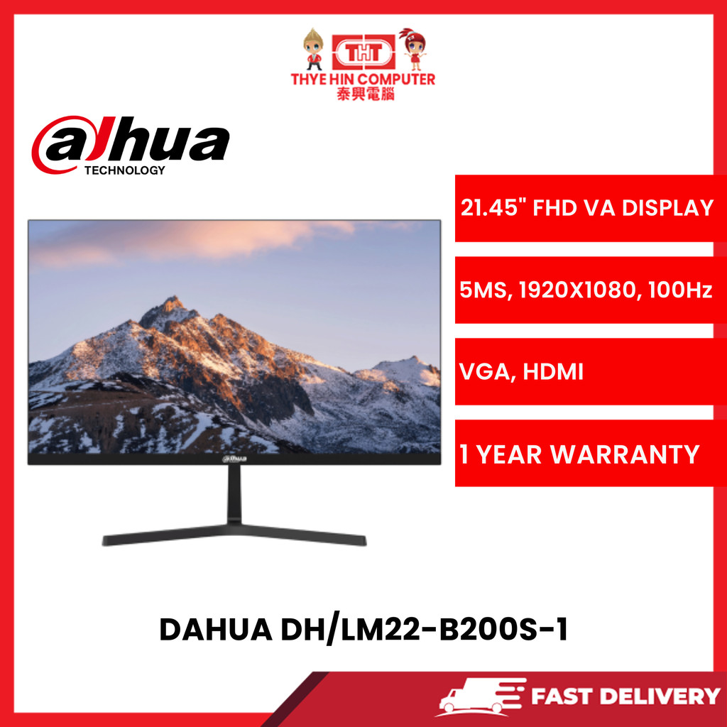 DAHUA DH/LM22-B200S-1 21.45" FHD MONITOR (100HZ) | Shopee Malaysia