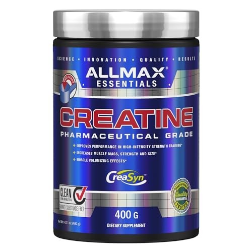 ALLMAX Nutrition Creatine Monohydrate 400g - Micronized Creatine Powder ...