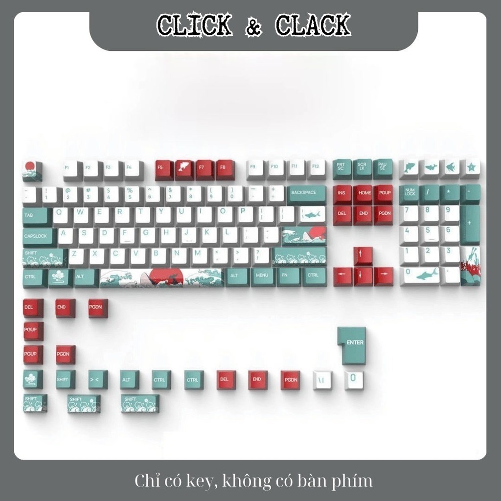 Coral Sea Keycap, Strawberry Bear, Salted Lemon - OEM Profile - Premium ...