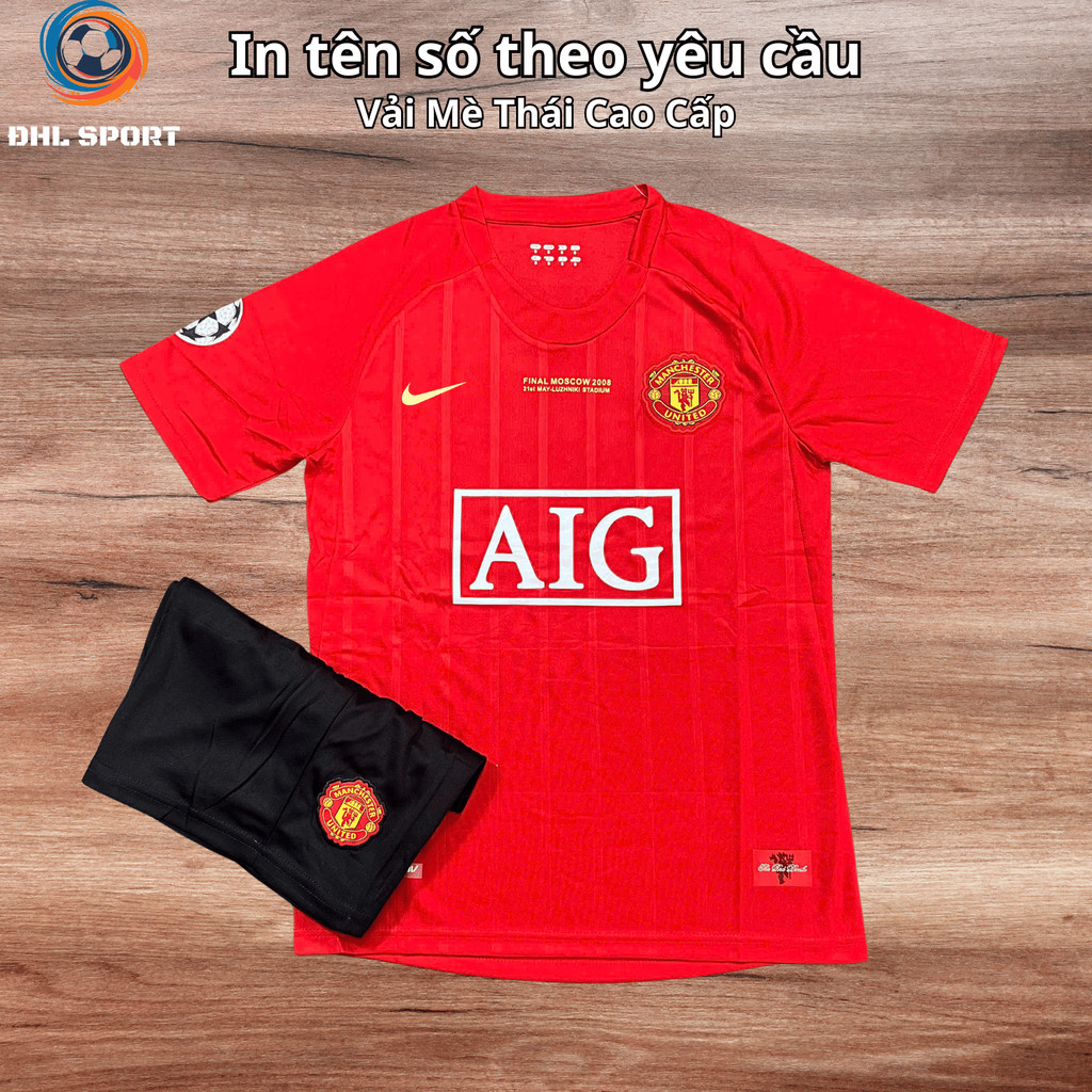 (High-Quality Thai Sesame Fabric) Manchester United Club Soccer Shirt ...